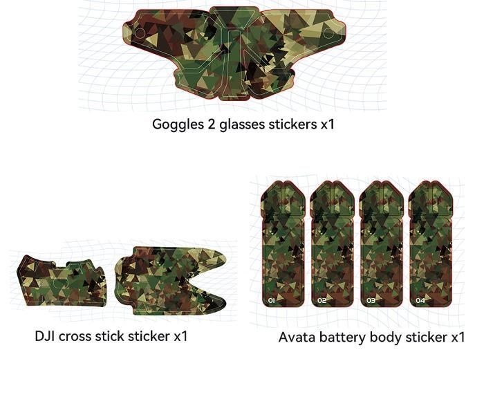 PVC Sticker Set for DJI Avata (DJI Goggles 2) | VR Technik - prodej ...